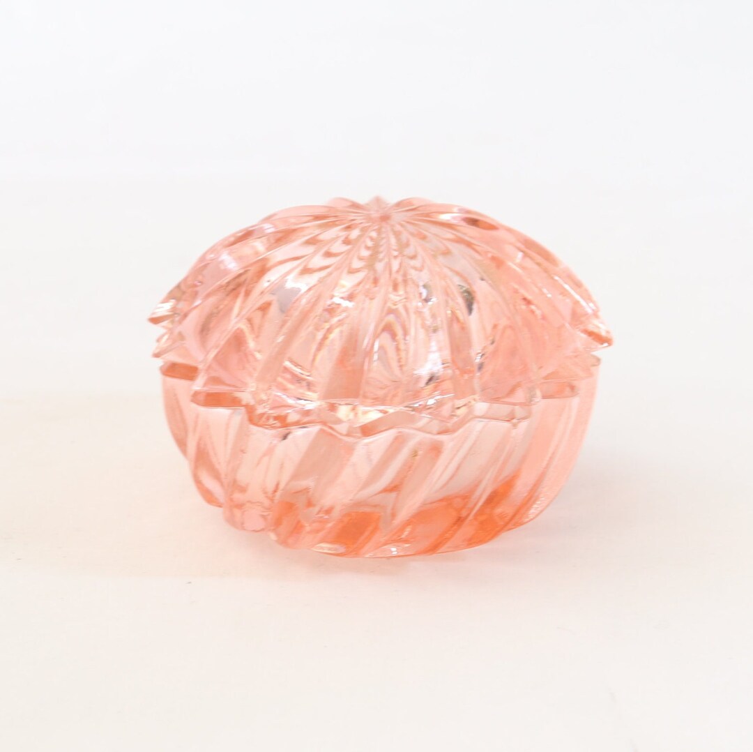 Glass Clam Jewelry Box, Glass Clam Shell, Clam Shell Trinket Box, Clam ...