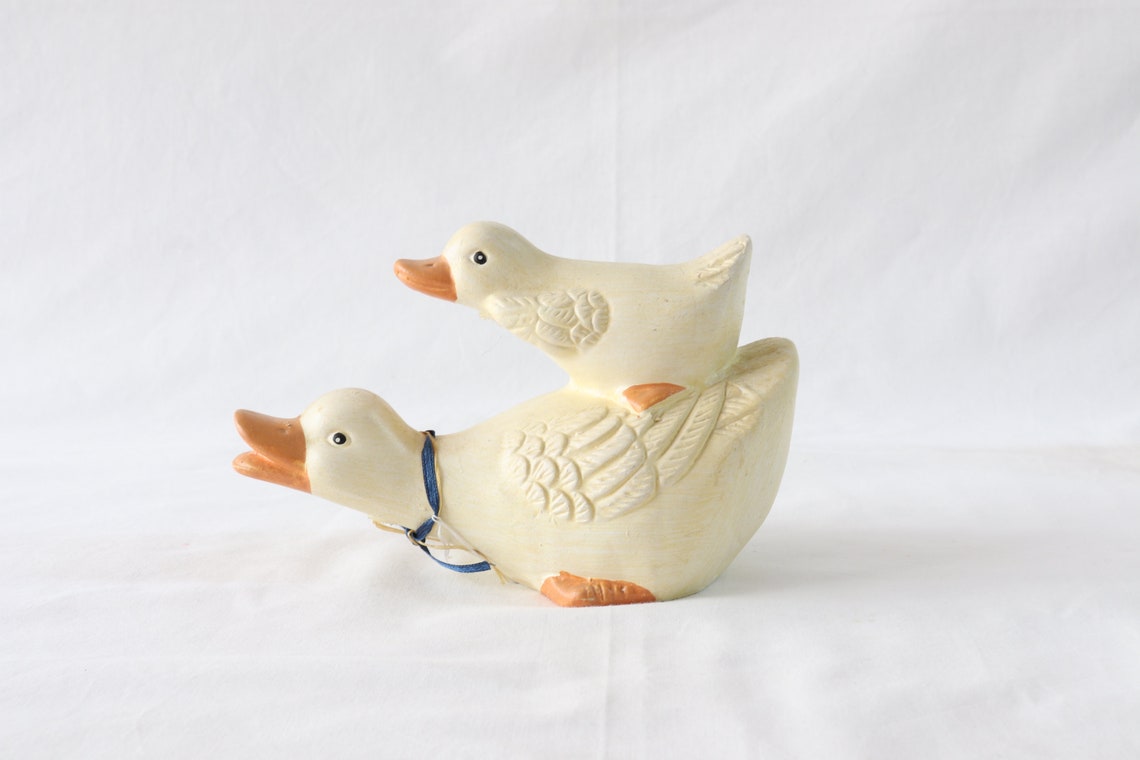 Duck Figurine, Ceramic Duck, Vintage Duck, Duck Decor, Small Duck ...