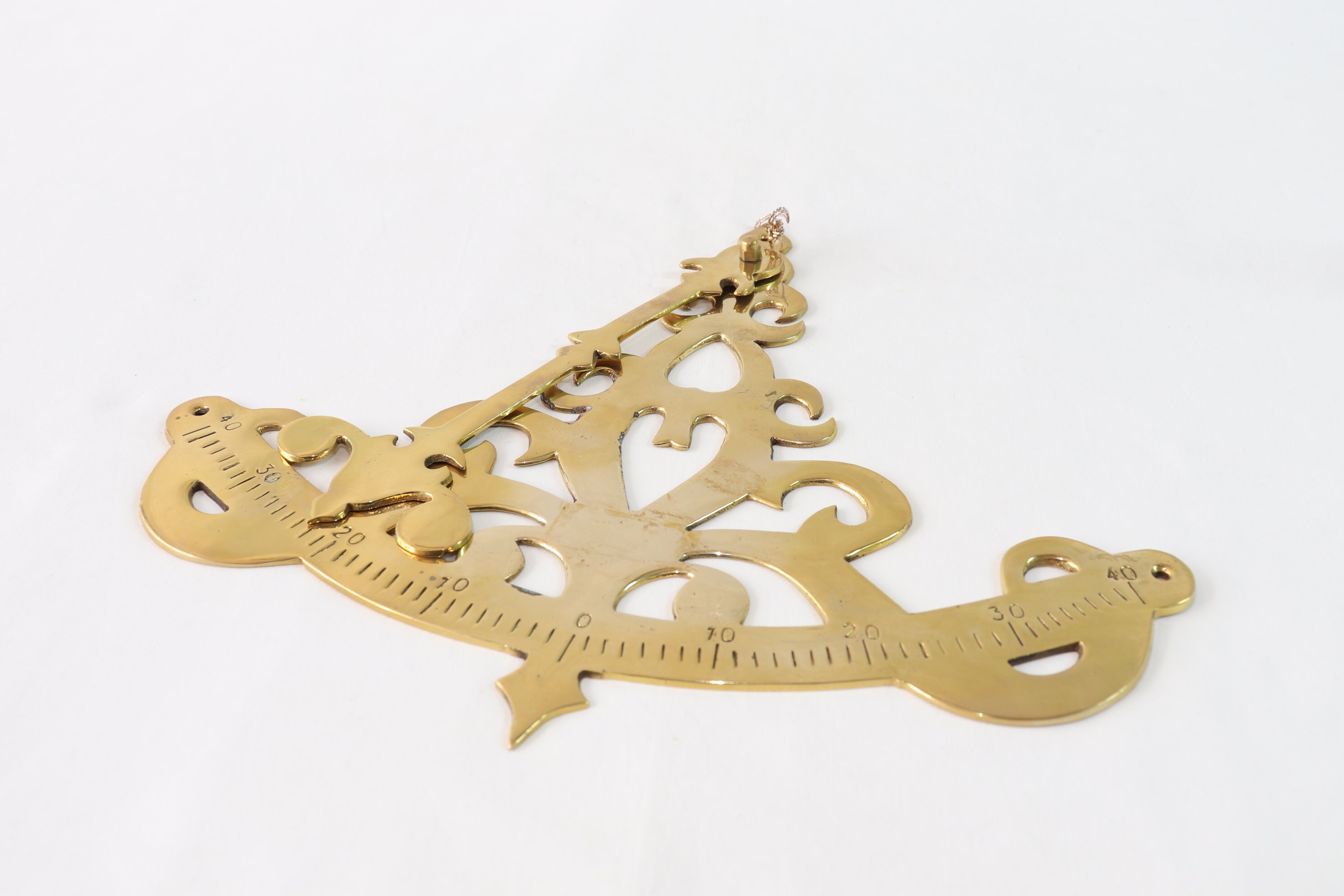Vintage Inclinometer, Brass Inclinometer, Nautical Inclinometer ...