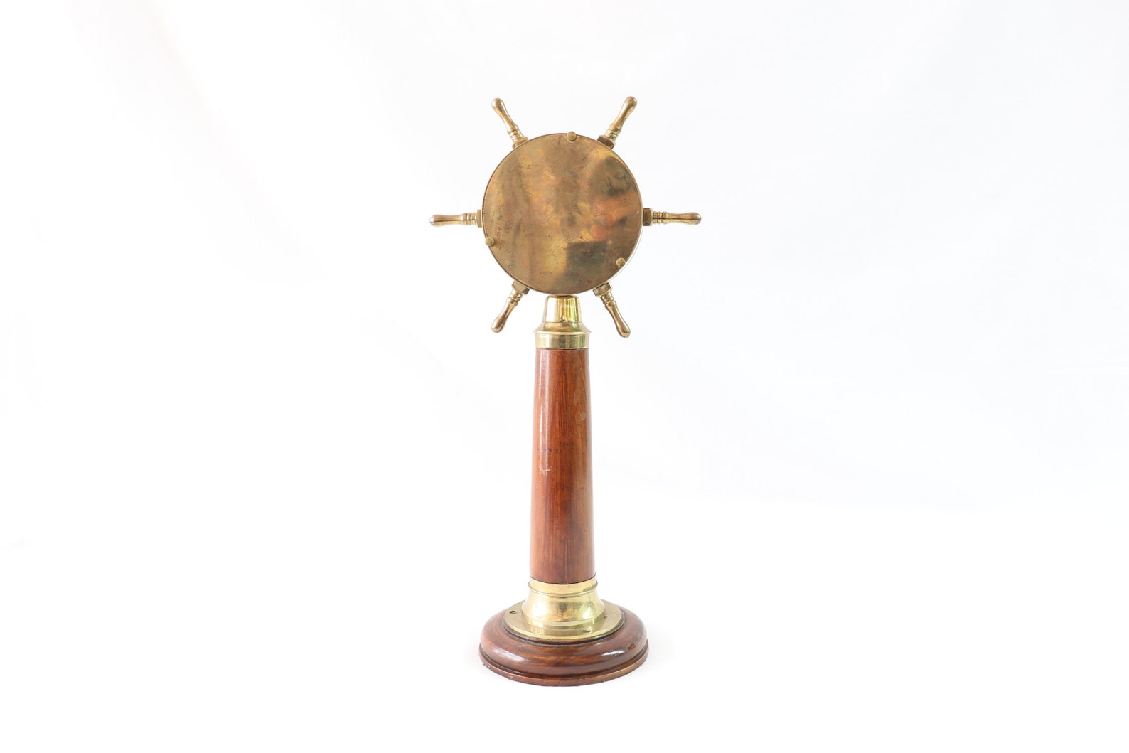 Ships Wheel Clock, Nautical Desk Clock, Maritime Clock, Nautical Ships ...