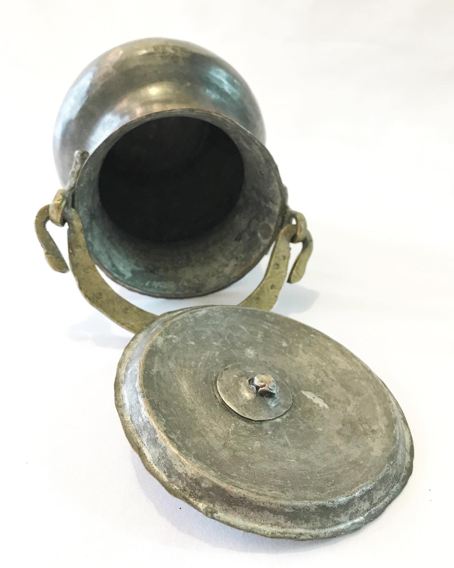 Antique Brass Cauldron, Cauldron With Lid, Cauldron With Handle ...