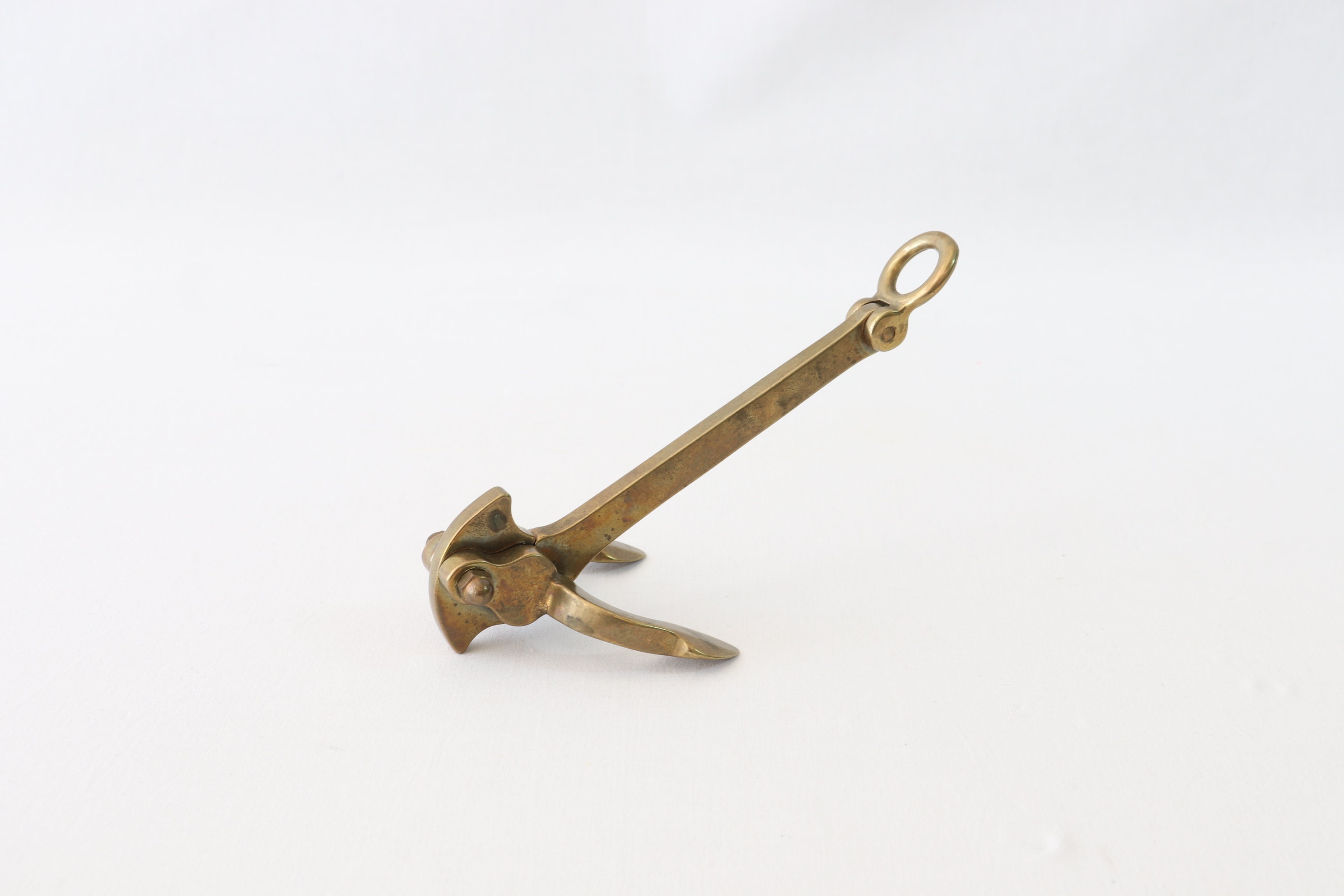 Anchor Paperweight, Nautical Anchor, Vintage Brass Anchor, Ships Anchor ...