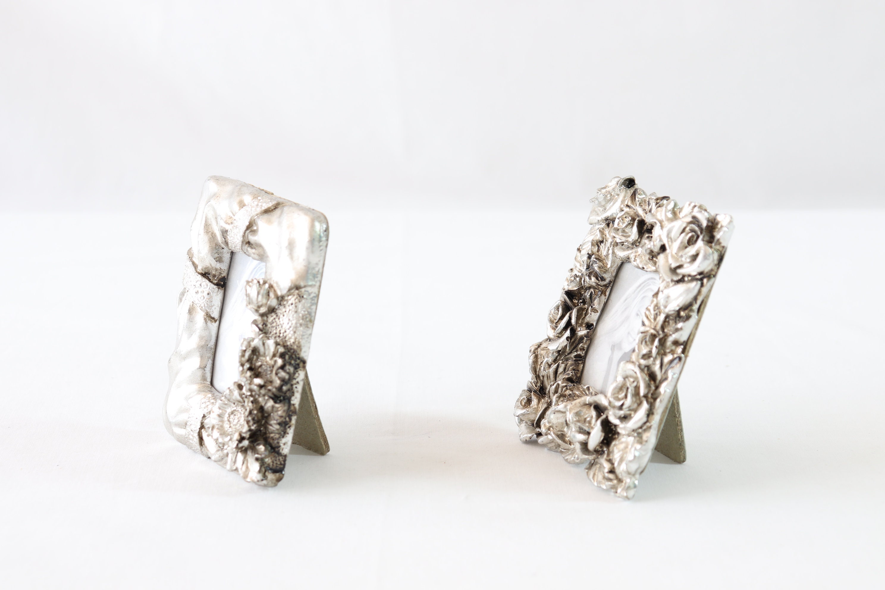 Silver Photo Frame Set Vintage Photo Frame Picture Frame - Etsy