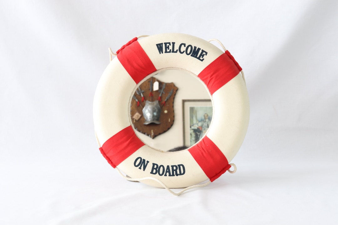 Nautical Life Preserver Mirror, Life Ring Mirror, Life Preserver Ring ...
