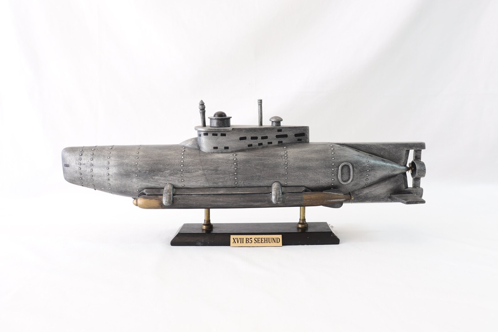 German Submarine Model, Seehund Type XXVII Submarine, Handmade Ship ...