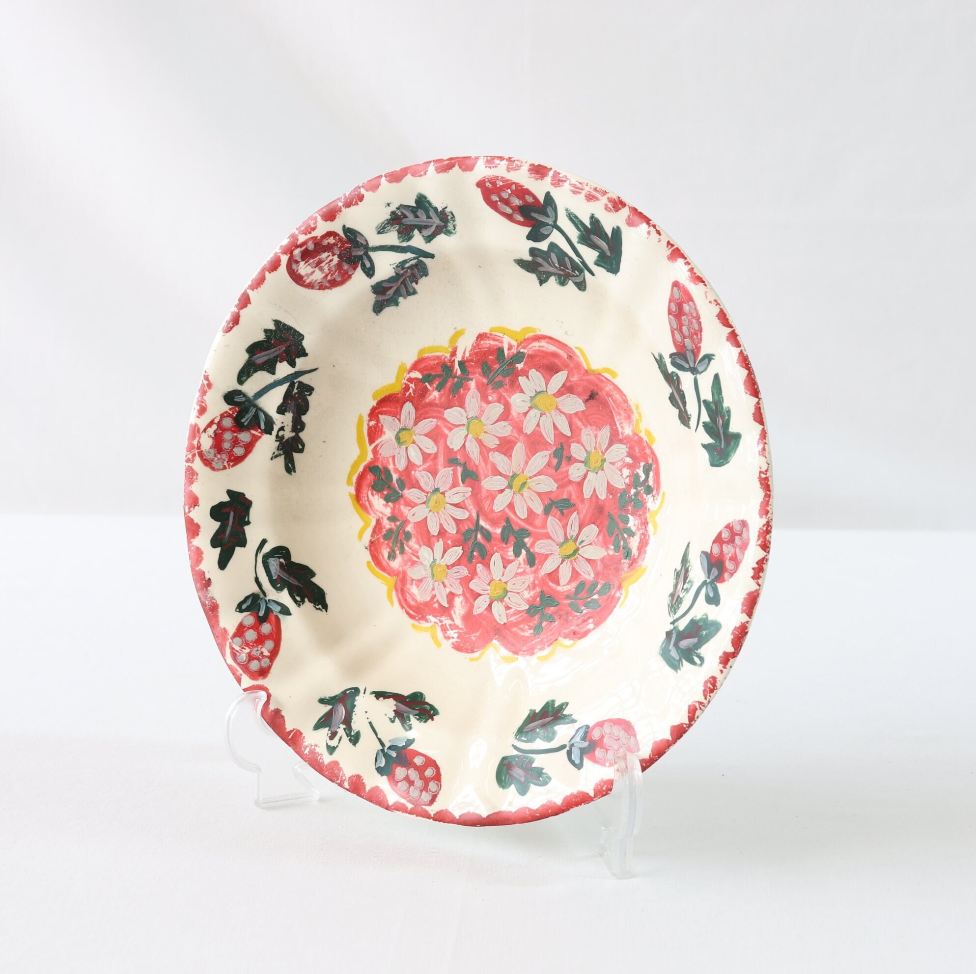 Majolica Plate, Romanian Plate, Majolica Pottery, Antique Plate, Hand ...