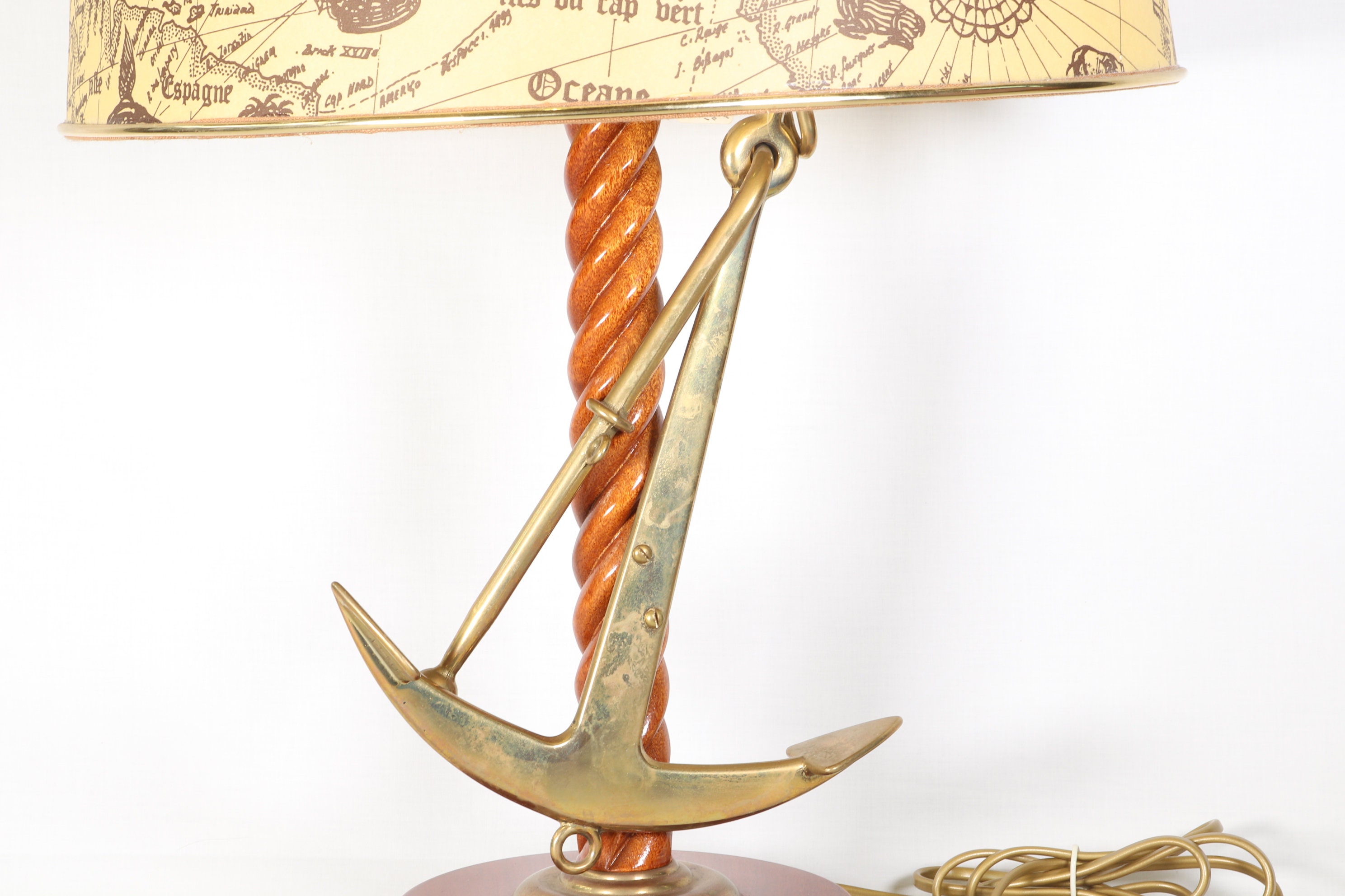 Nautical Table Lamp Nautical Anchor Vintage Table Lamp | Etsy