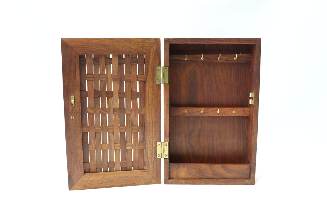 Wooden Key Holder Wooden Key Box Key Box for Wall Wall Key | Etsy