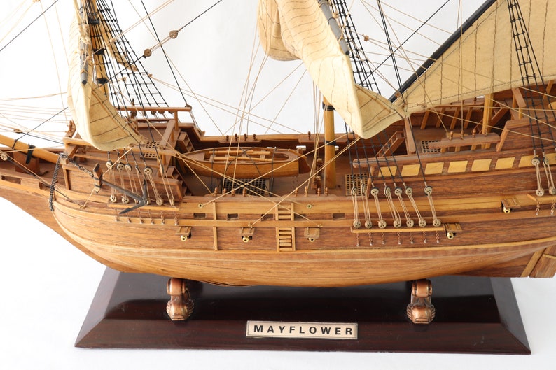 Mayflower Ship Model Mayflower UK 1620 Wooden Ship Model - Etsy