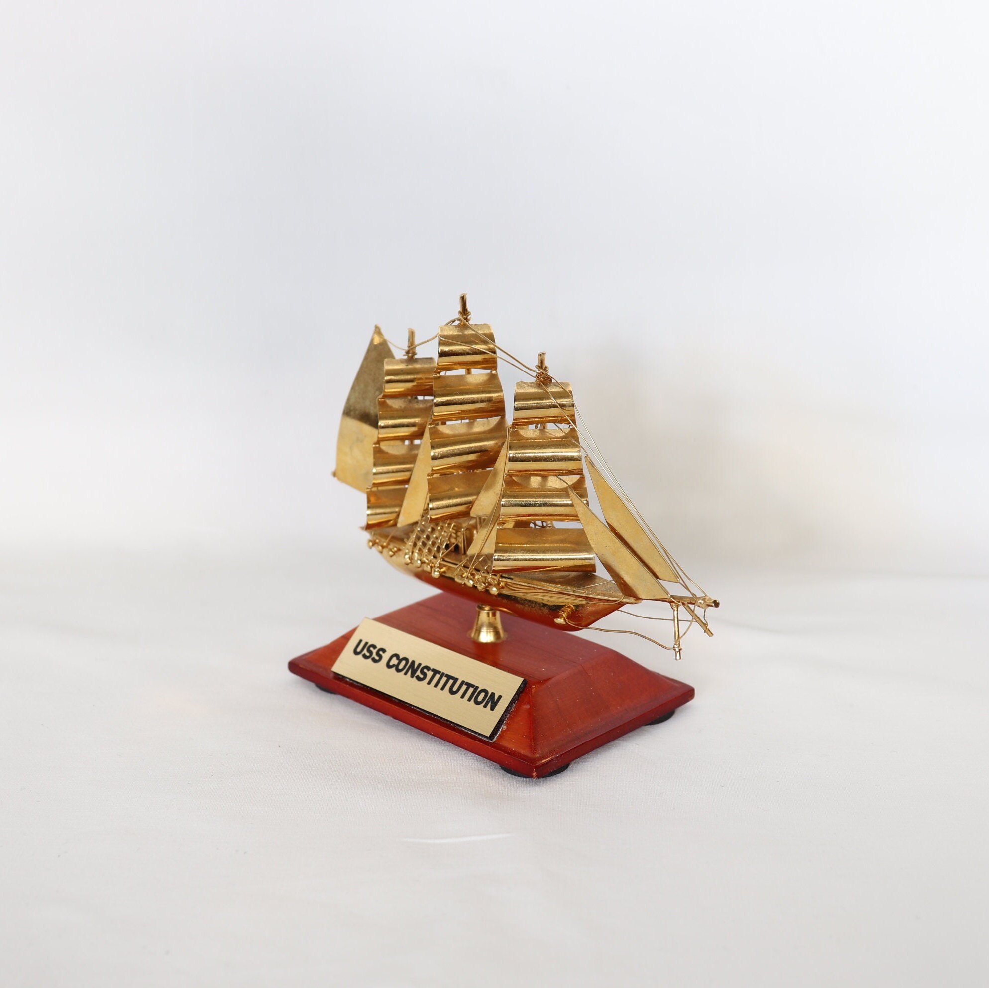 USS Constitution Ship Model, Brass Ship Model, Gold Ship Model ...