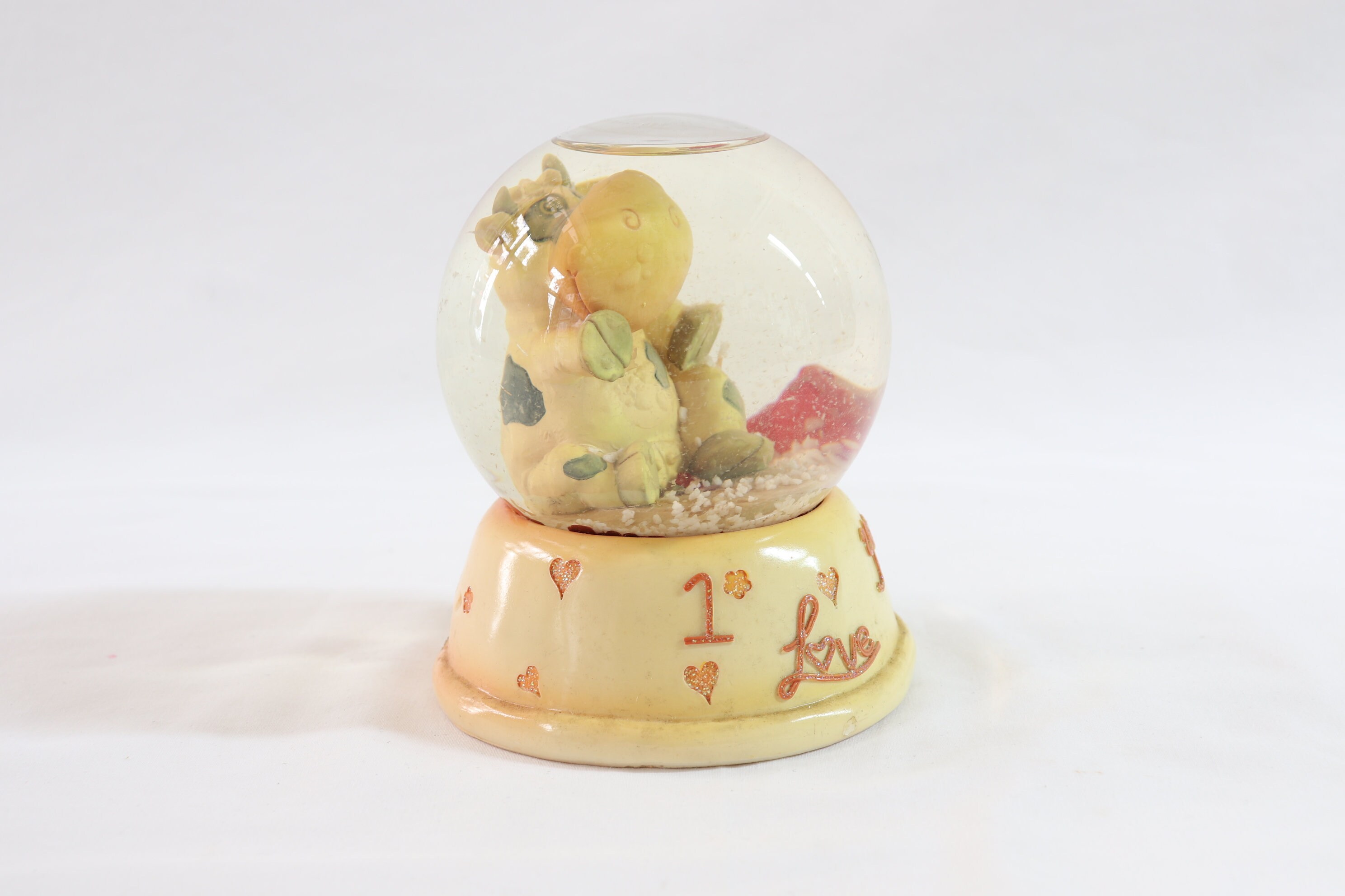 Vintage Snow Globe Snow Globe With Cow Cow Figurine Cow - Etsy