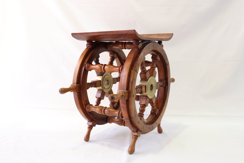 Nautical Ships Wheel Stool Nautical Stool Nautical Coffee | Etsy