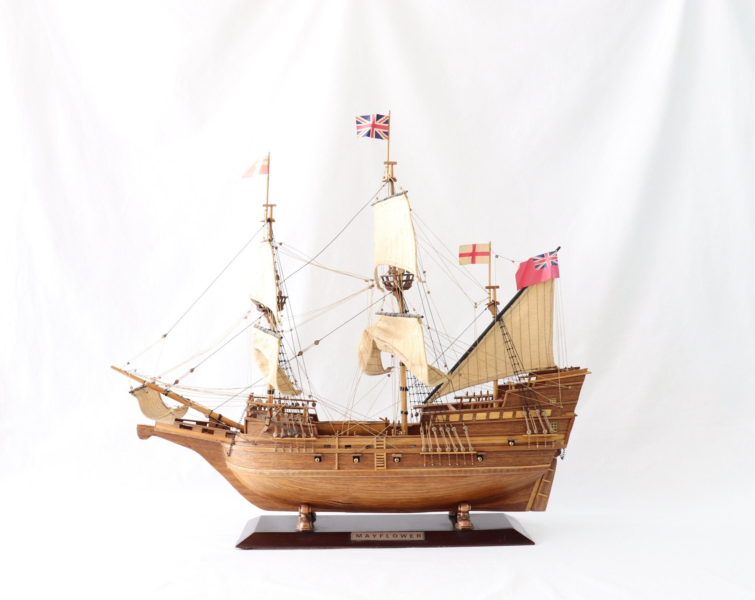 Mayflower Ship Model, Mayflower UK 1620, Wooden Ship Model, Handmade ...
