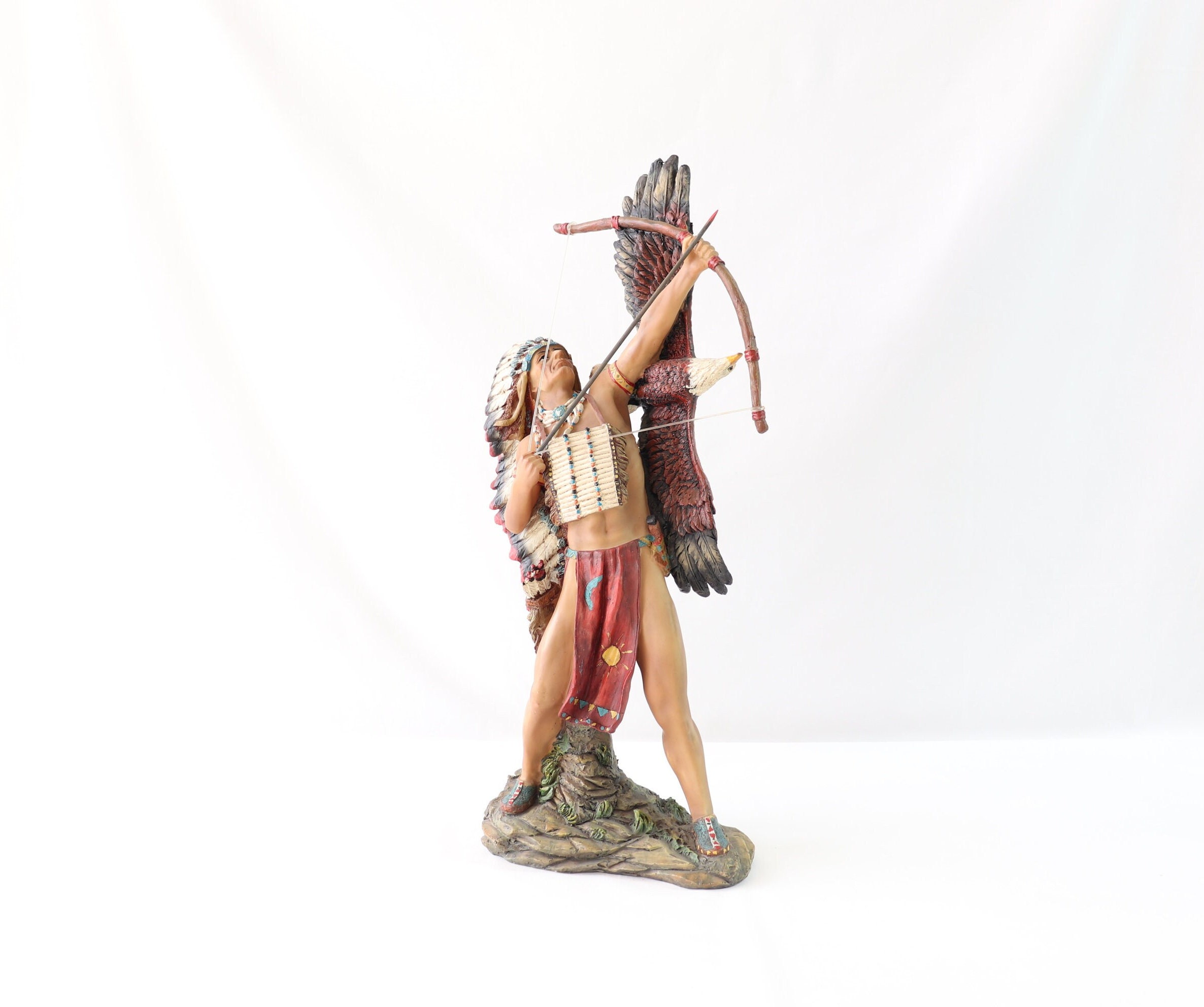 Vintage Native American Figurine American Indian Figurine - Etsy