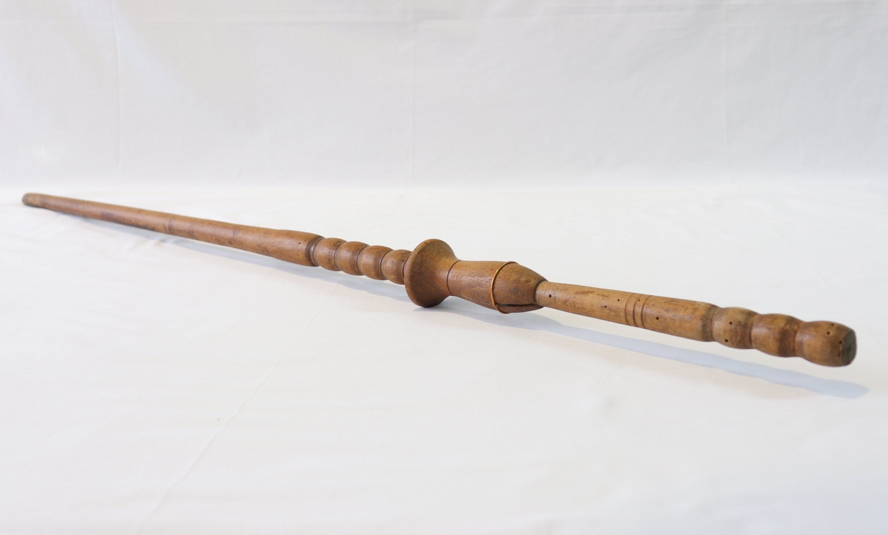 Antique Distaff, Wooden Distaff, Handmade Distaff, Spinning Distaff ...