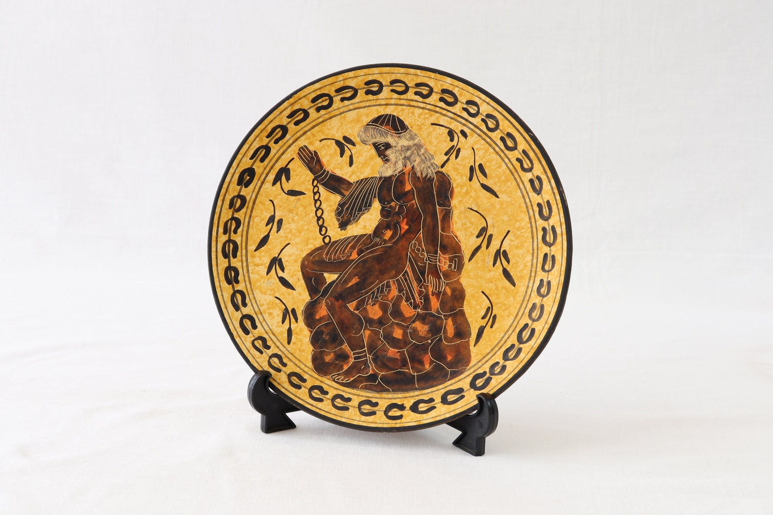 Ancient Greek Plate, Greek Ceramic Plate, Prometheus, Wall Hanging ...