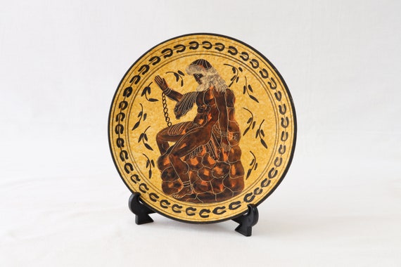 Ancient Greek Plate Greek Ceramic Plate Prometheus Wall - Etsy