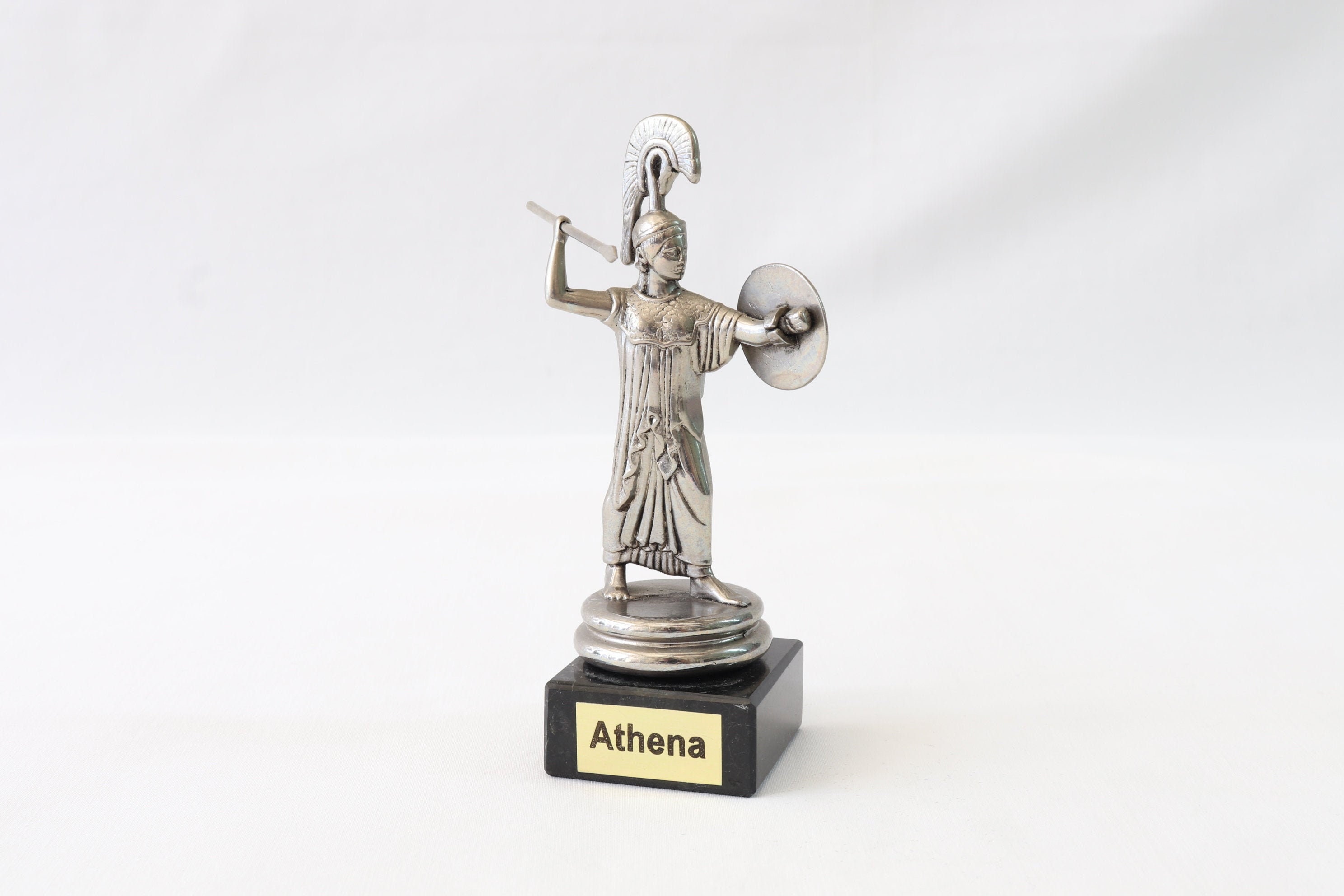 Silver Athena Statue, Athena Goddess, Athena Sculpture, Athena Figurine ...