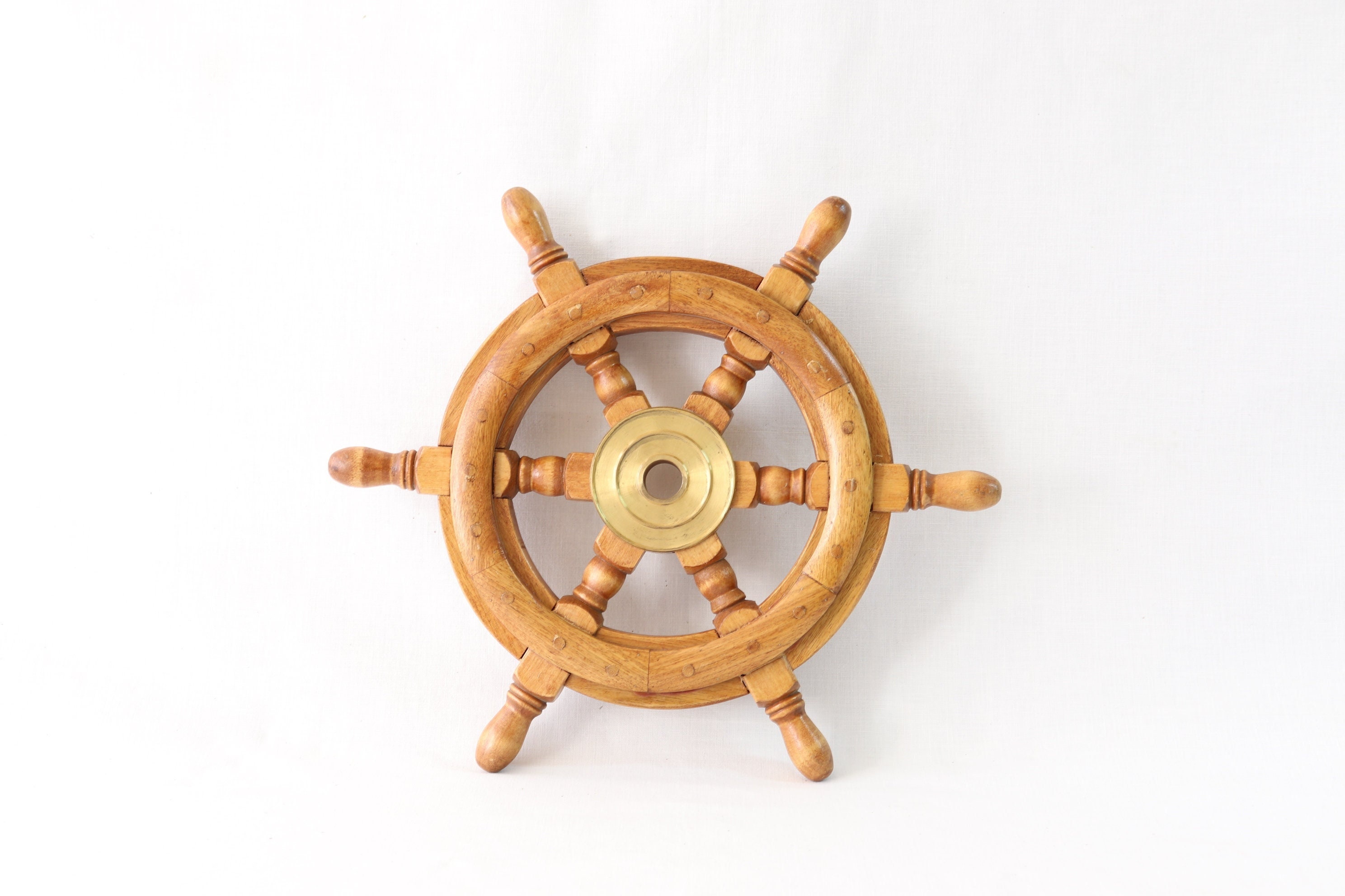 Small Ships Wheel, Wooden Ships Wheel, Nautical Ships Wheel, Vintage ...