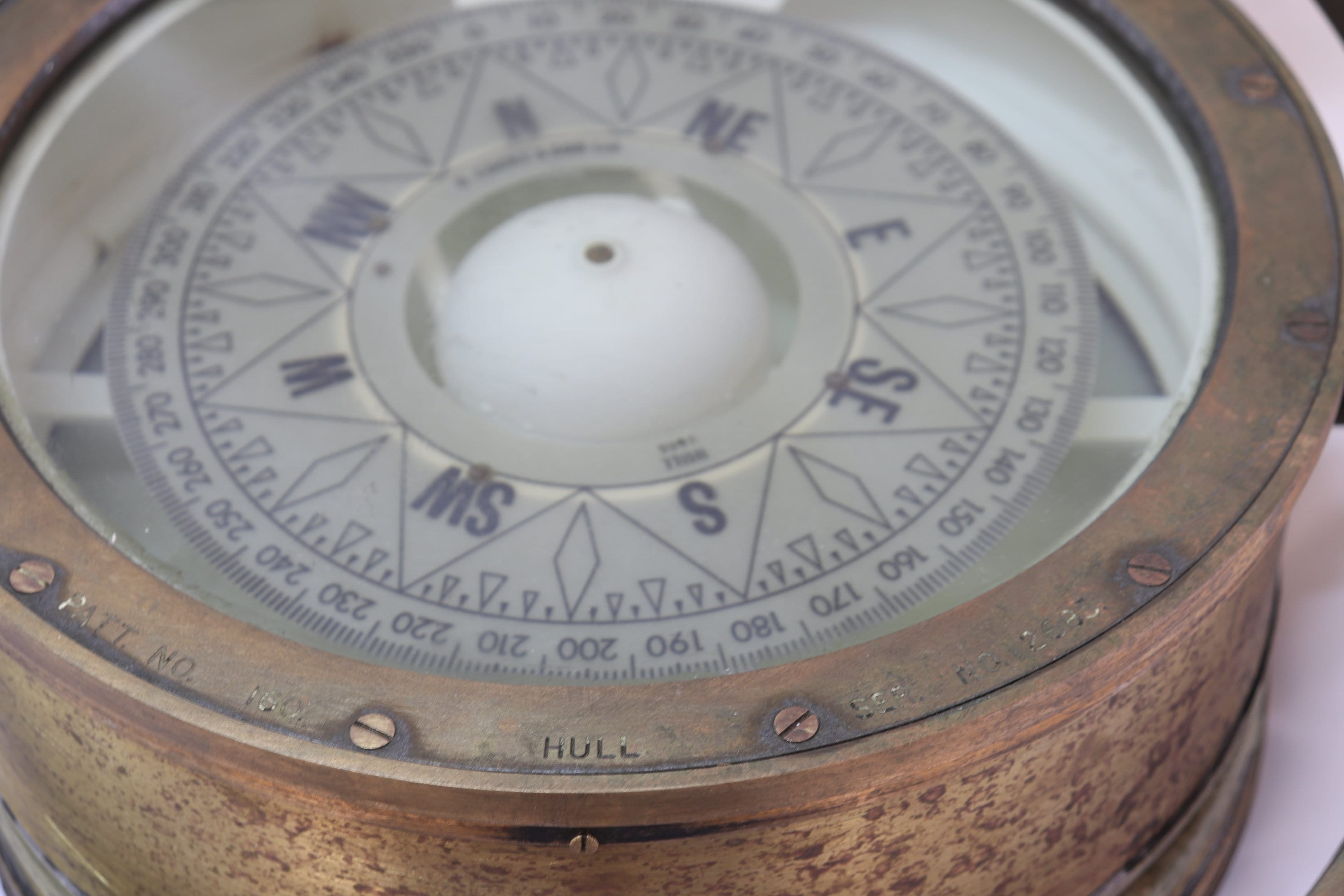 Antique Solid Brass Gimbal Compass Ships Compass Nautical | Etsy