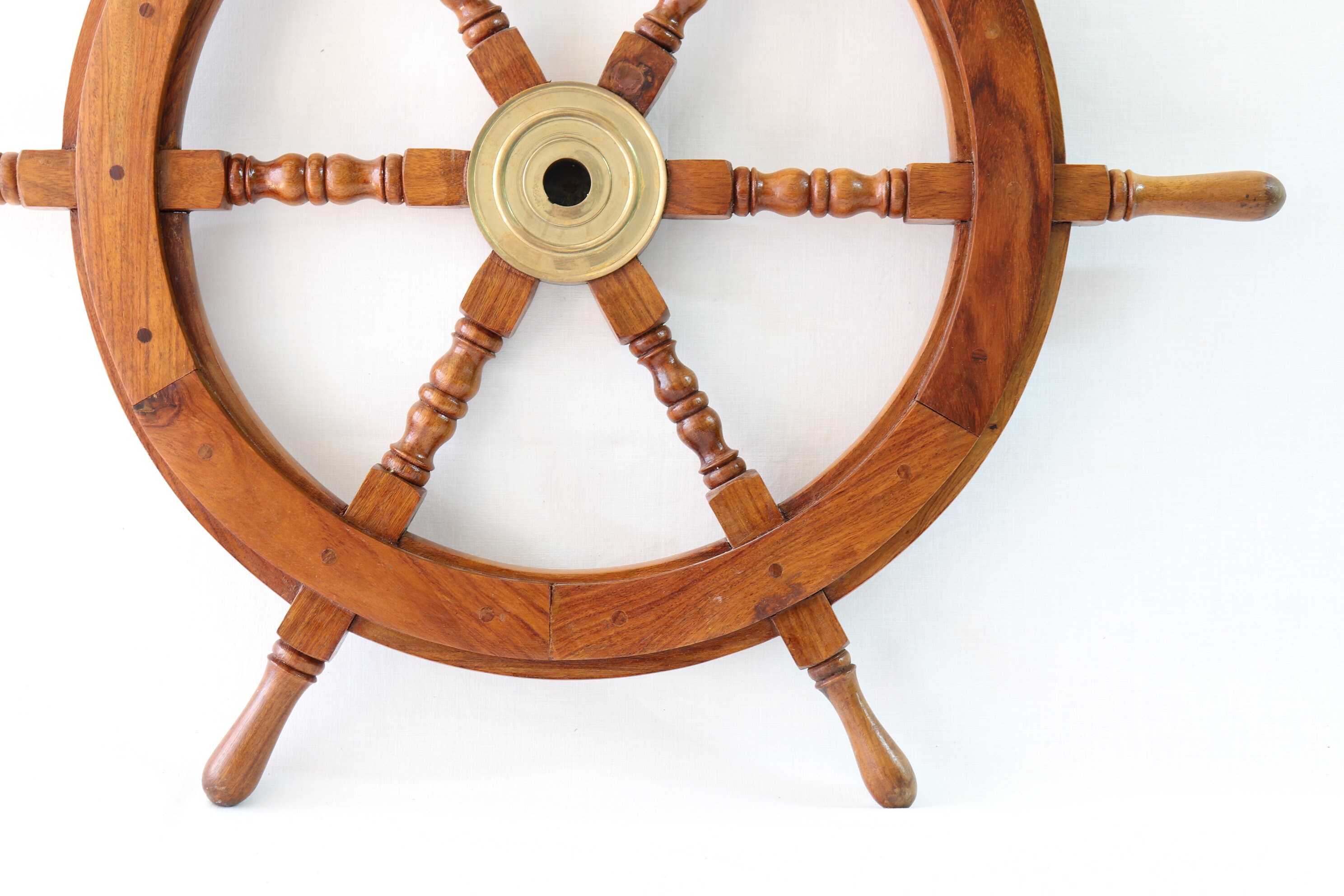 Wooden Ships Wheel, Nautical Ships Wheel, Ships Wheel for Wall, Vintage ...