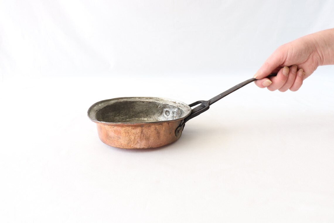 Antique Frying Pan, Vintage Frying Pan, Antique Baking Pan, Vintage ...