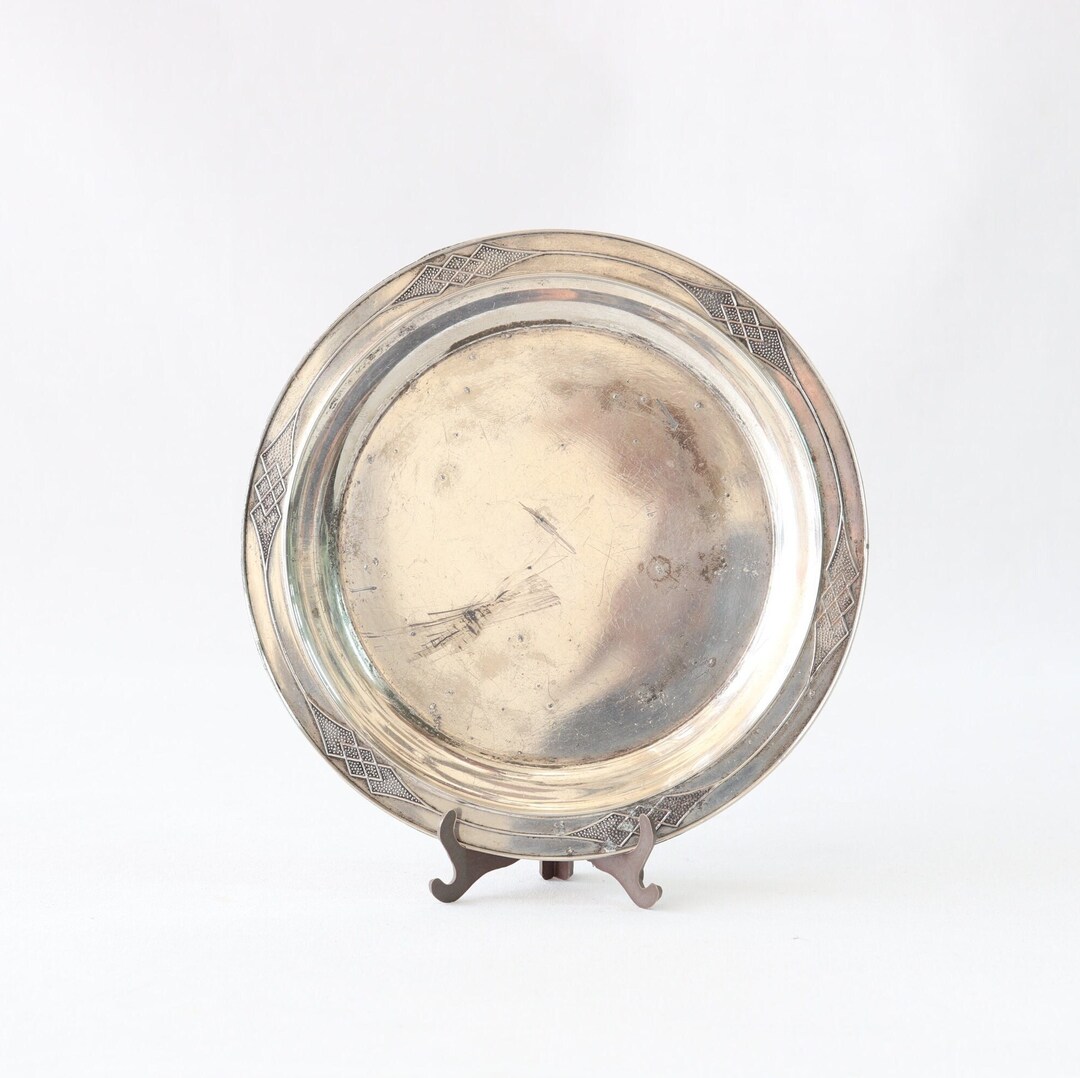 Vintage Silver Tray, Solid Silver Tray, Serving Tray, Mini Tray Decor ...