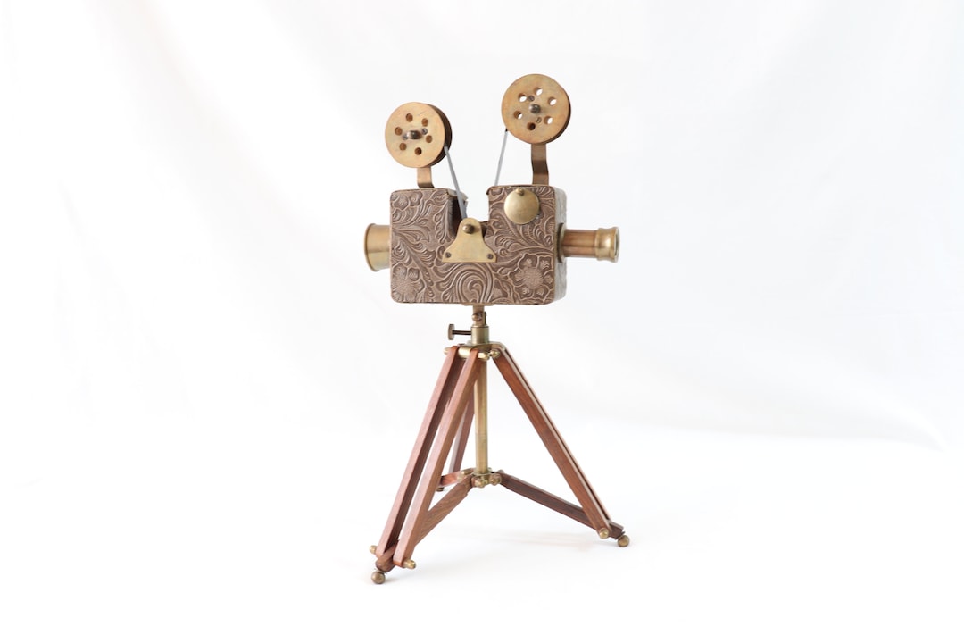 Vintage Movie Projector With Tripod, Retro Movie Projector, Antique ...