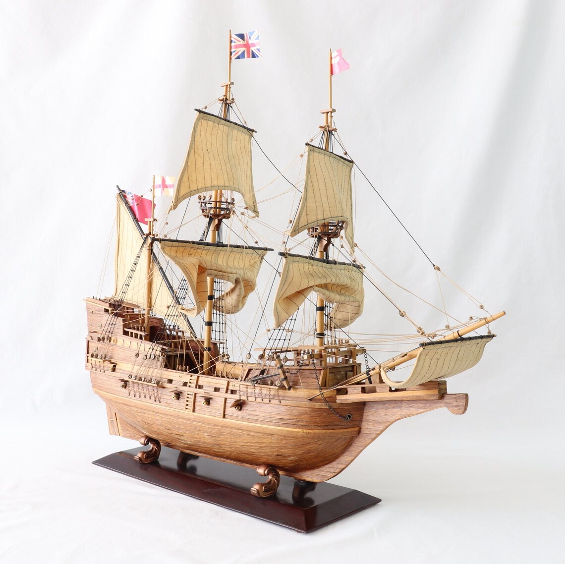 Mayflower Ship Model Mayflower UK 1620 Wooden Ship Model - Etsy