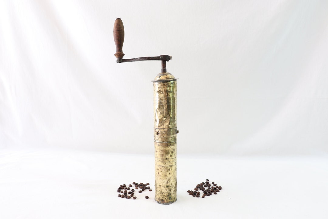 Antique Coffee Grinder, Handmade Coffee Grinder, Brass Coffee Grinder ...