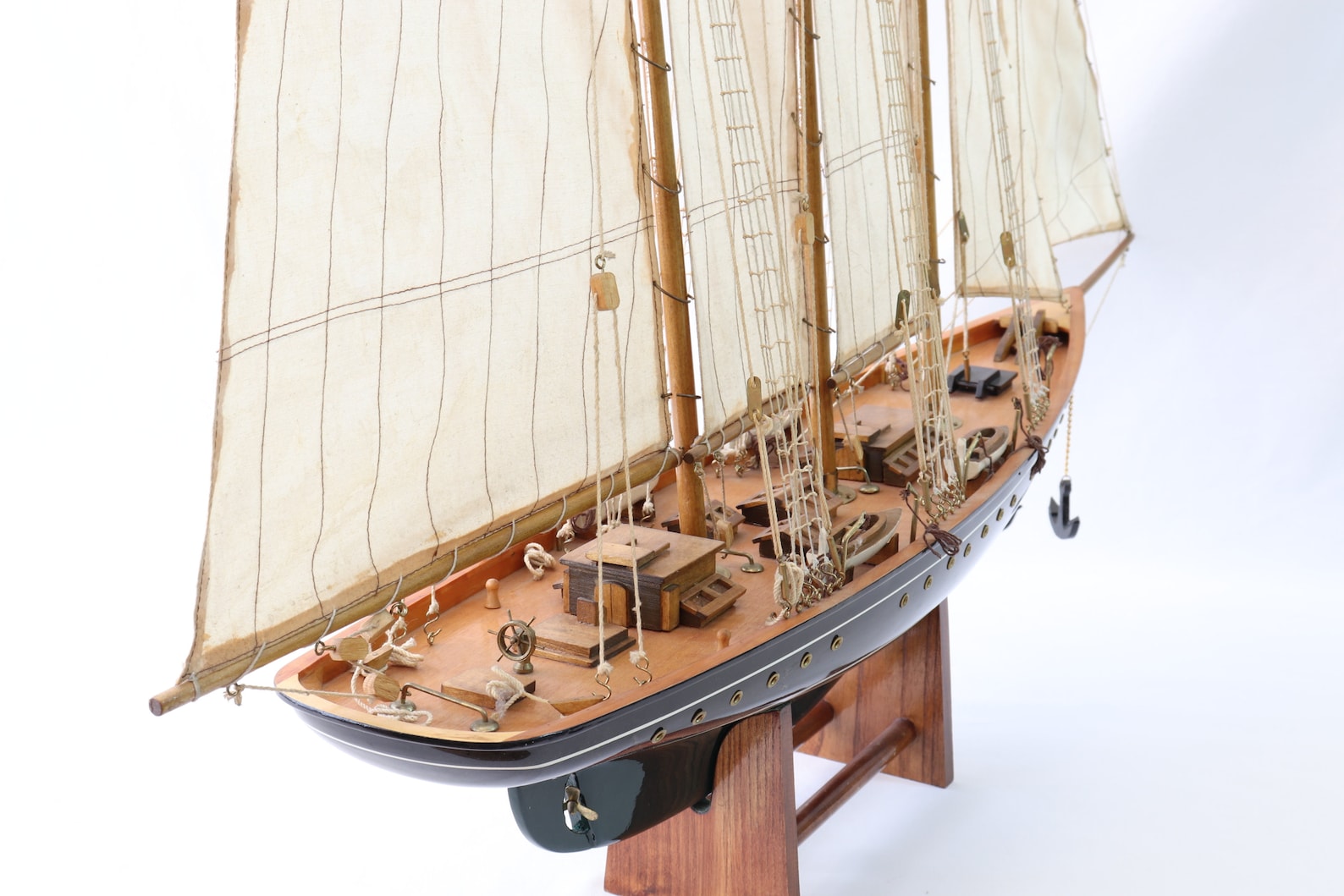 Atlantic Yacht Model Schooner Ship Model Wooden Ship Model - Etsy