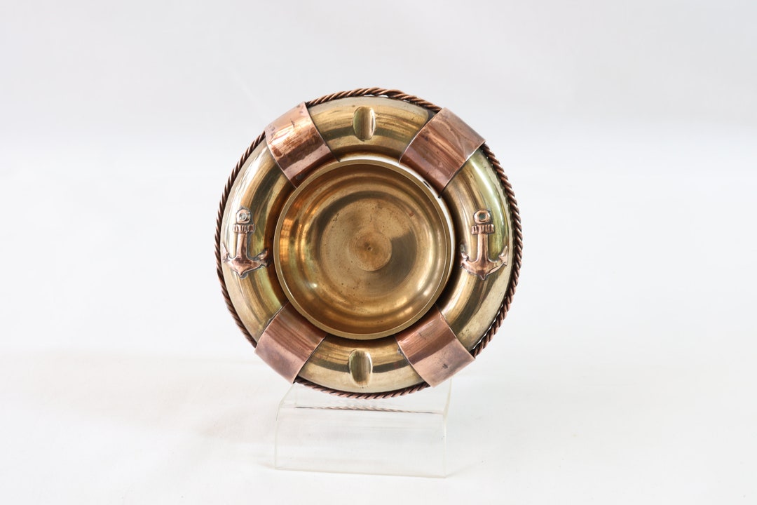 Nautical Ashtray, Vintage Brass Ashtray, Smoking Accessories, Smoking ...