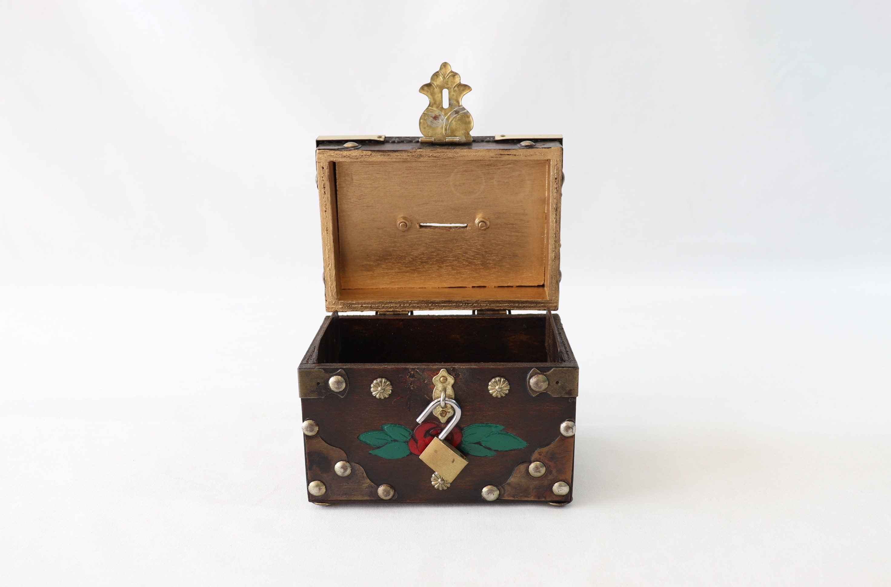 Vintage Wooden Handmade Money Box Antique Piggy Bank Wooden - Etsy