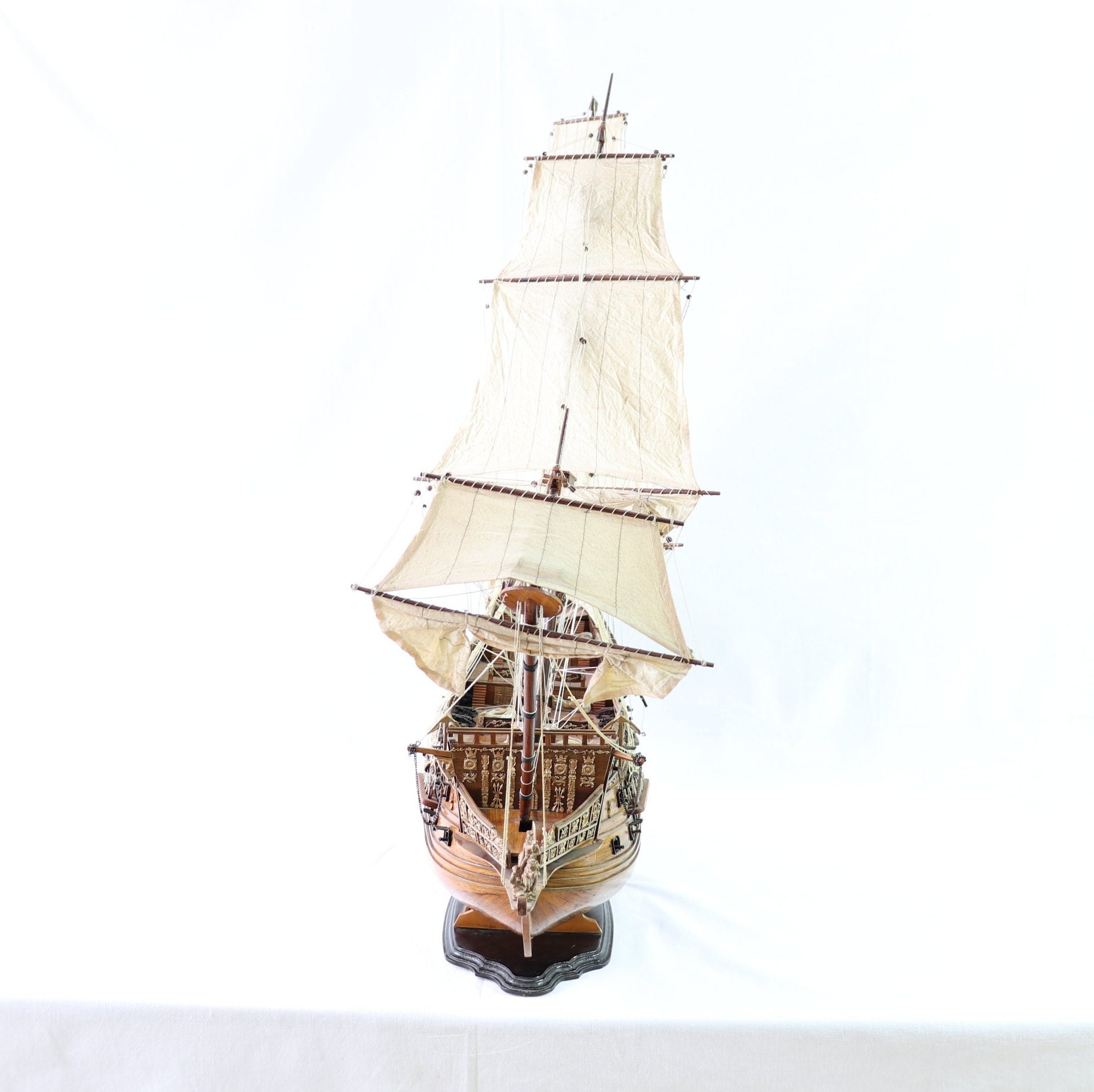 HMS Sovereign of the Seas Ship Model, Wooden Ship Model, Handmade Ship ...