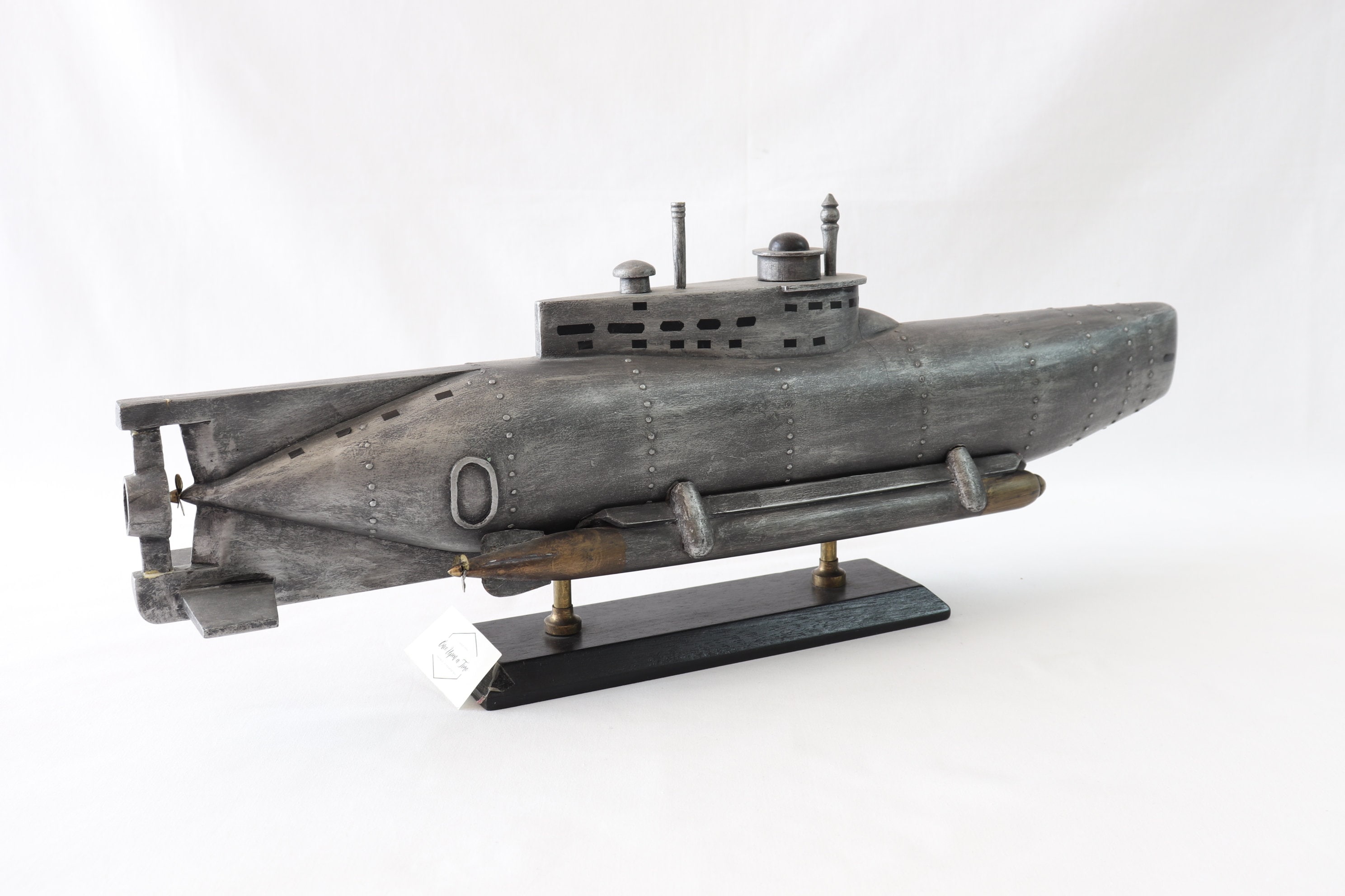 German Submarine Model, Seehund Type XXVII Submarine, Handmade Ship ...