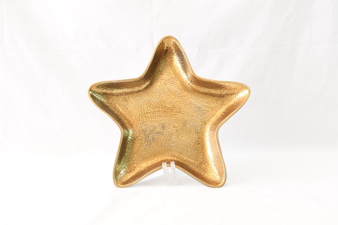Star Platter, Serving Platter, Star Bowl, Star Plate, Gold Star, Gold ...