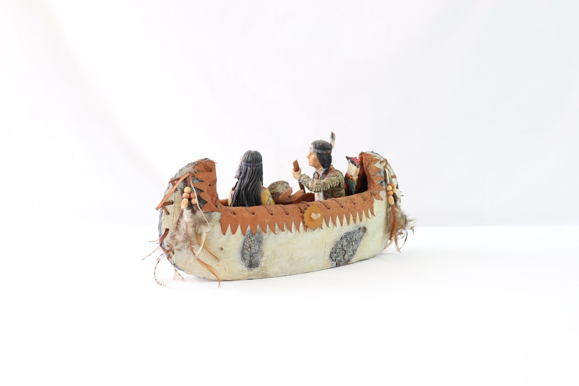 Native American Figurines Native American Family American - Etsy