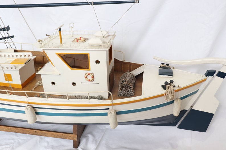 Unique Wooden Handmade Fishing Boat Model Wooden Handmade - Etsy