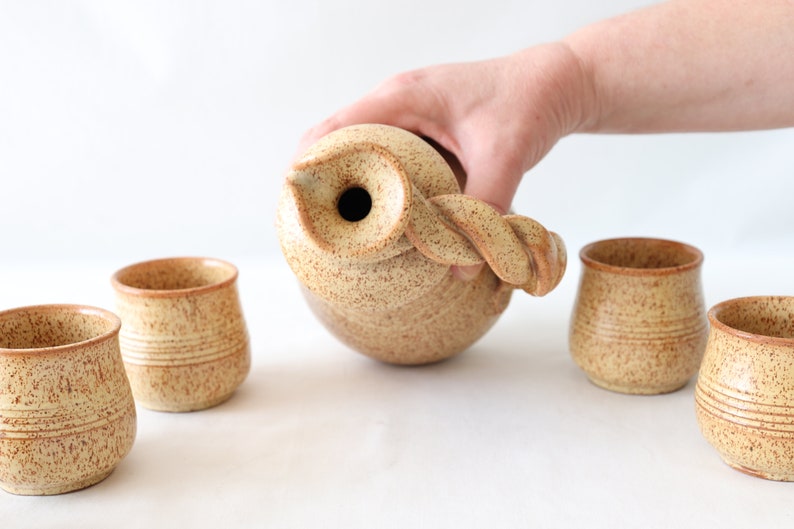 Ceramic Drinking Set Vintage Drinking Set Ceramic Liquor - Etsy