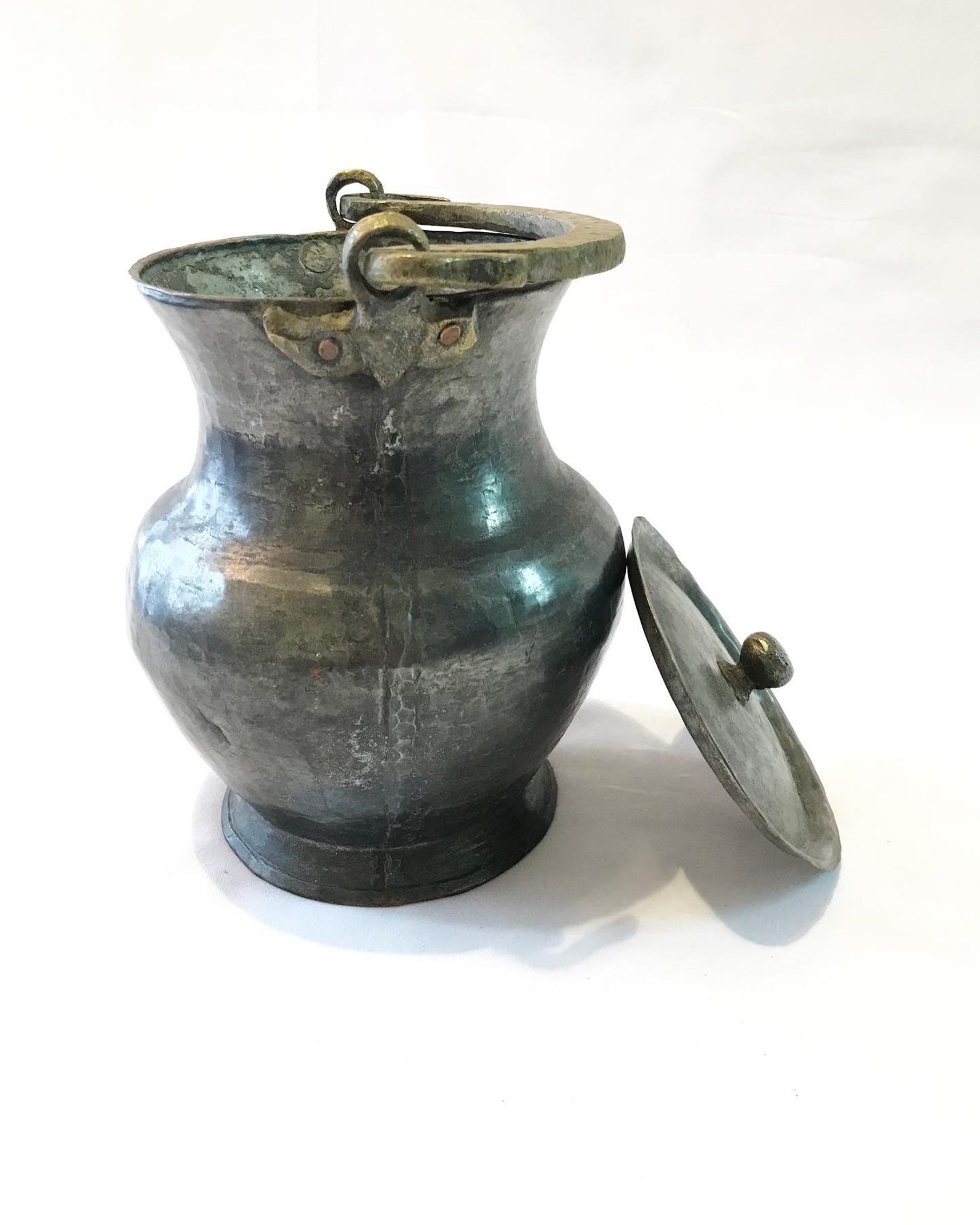 Antique Brass Cauldron, Cauldron With Lid, Cauldron With Handle ...