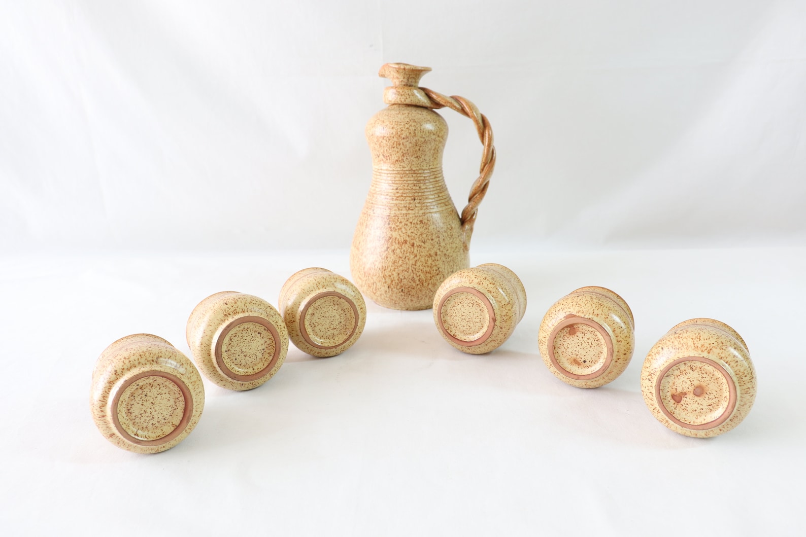 Ceramic Drinking Set, Vintage Drinking Set, Ceramic Liquor Set, Ceramic ...