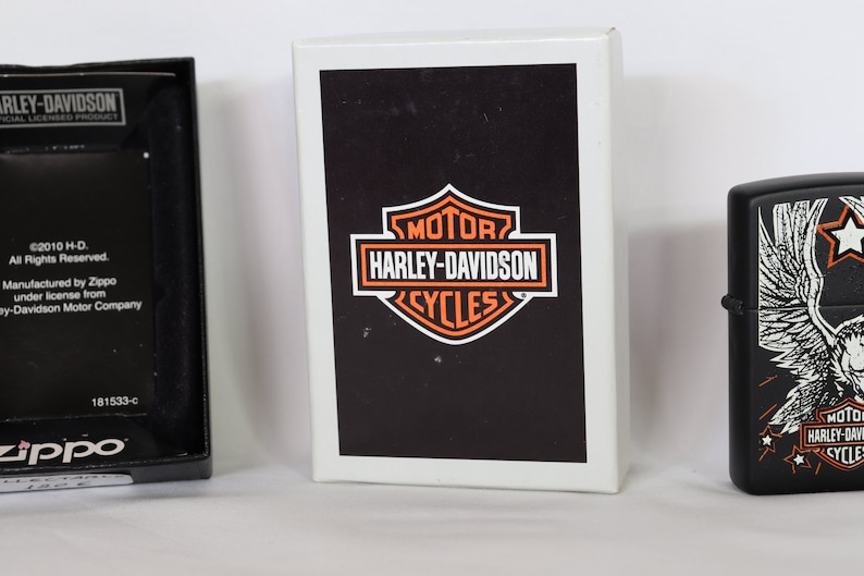 Harley Davidson Zippo Lighter, Vintage Zippo Lighter, Collectible Zippo Lighter, Retired Zippo ...