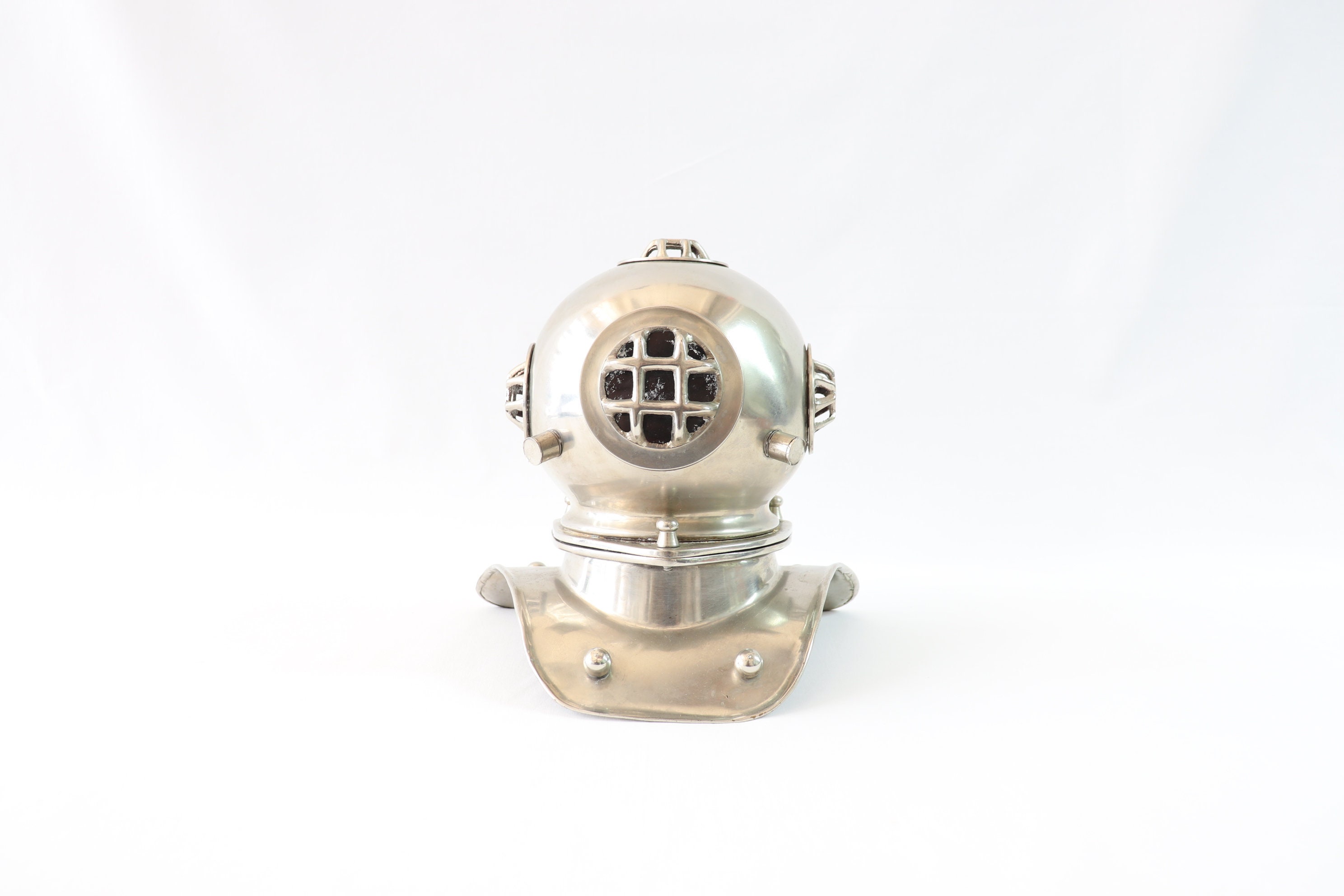 Silver Diving Helmet Silver Diver Helmet Scuba Diving - Etsy