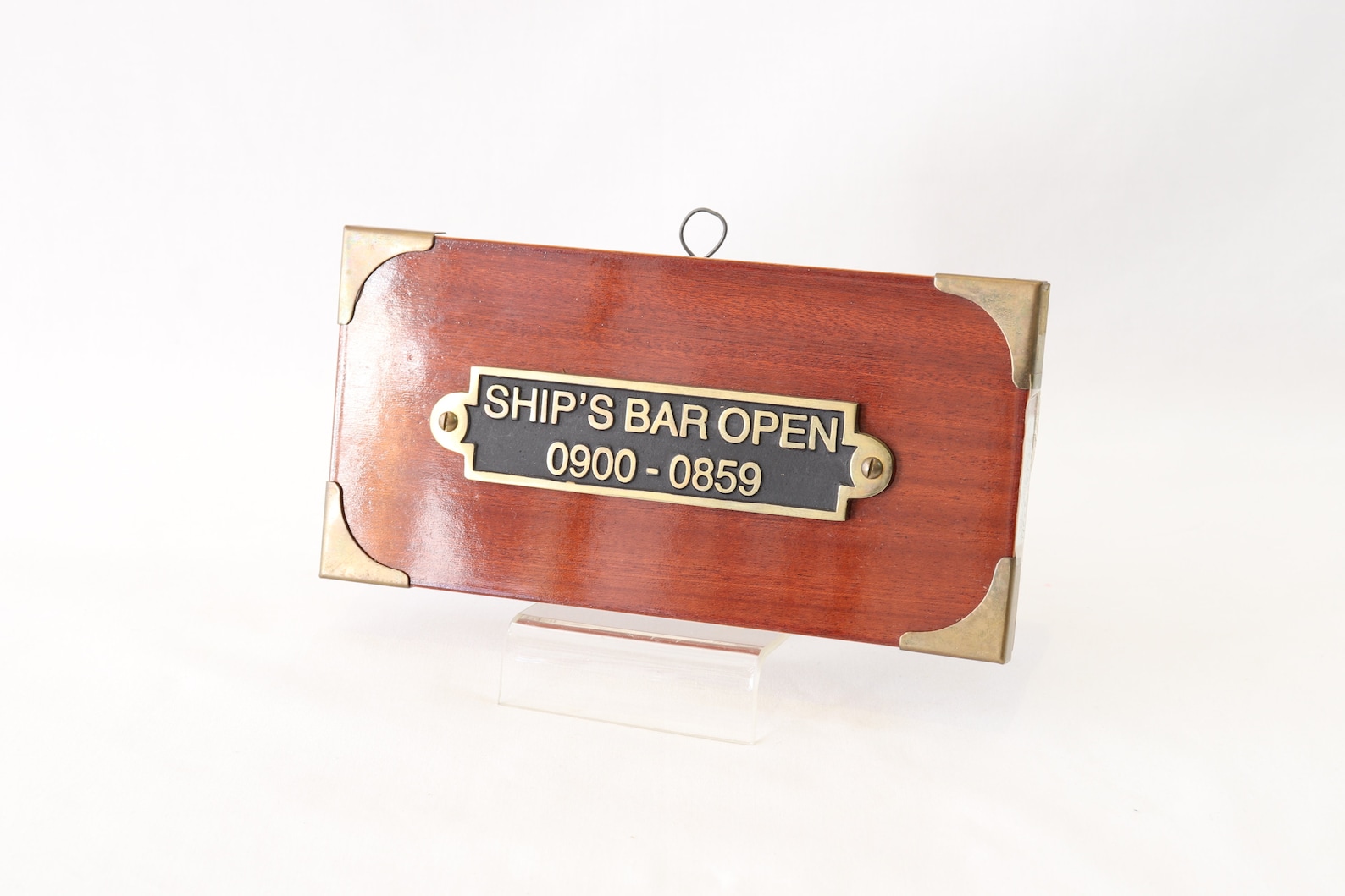 Vintage Nautical Sign, Wooden Nautical Sign, Bar Open Sign, Brass Sign ...