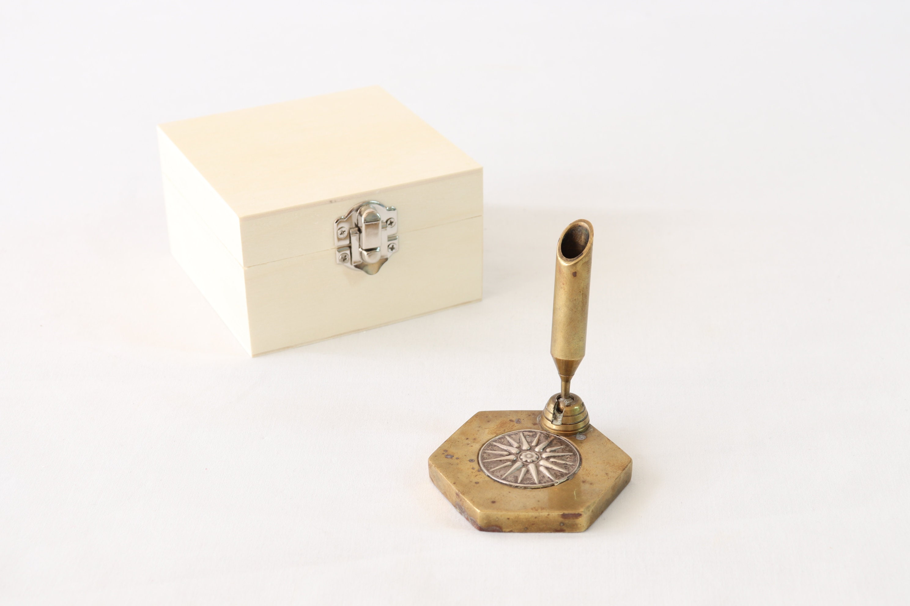 Vintage Pen Holder, Brass Pen Holder, Gold Pen Holder, Desk Pen Holder ...