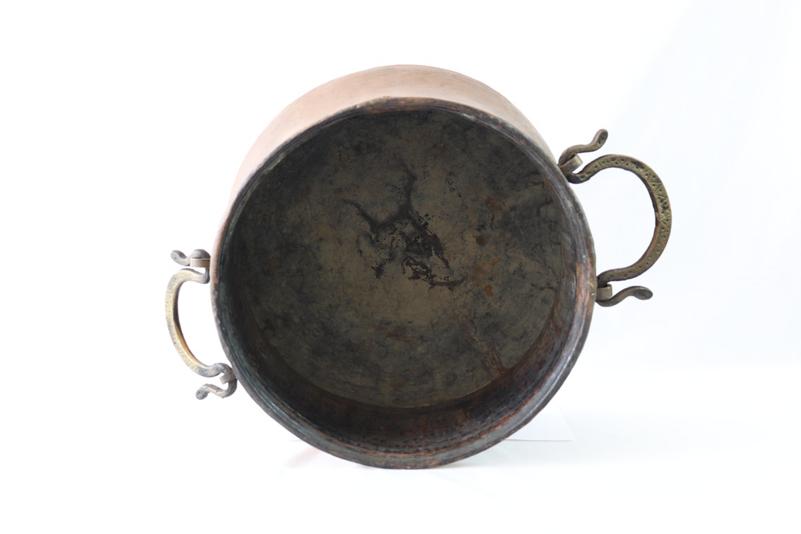 Huge Copper Cauldron, Antique Large Cauldron, Antique Copper Pot ...