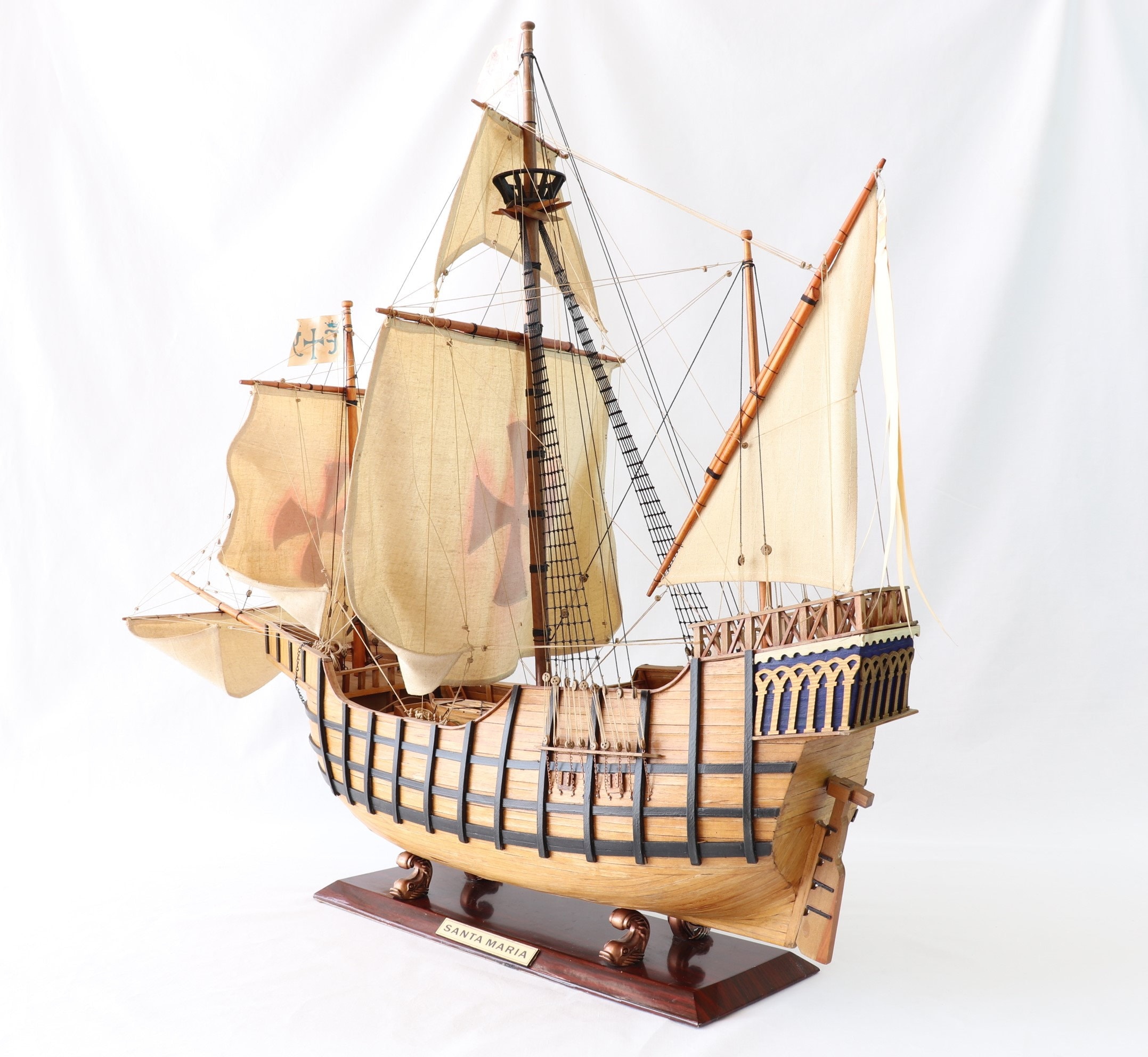 Santa Maria Ship Model, Columbus Ship, Wooden Ship Model, Galleon Ship ...