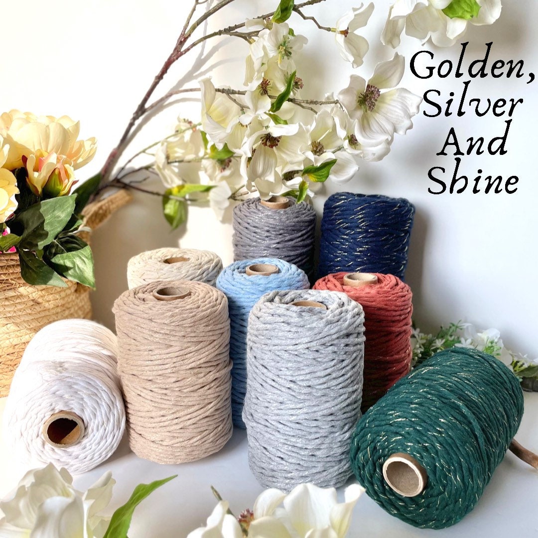 Single Twist Cord | 4 Mm | 100 M | 108 Yards | Macrame Cord | Cotton ...