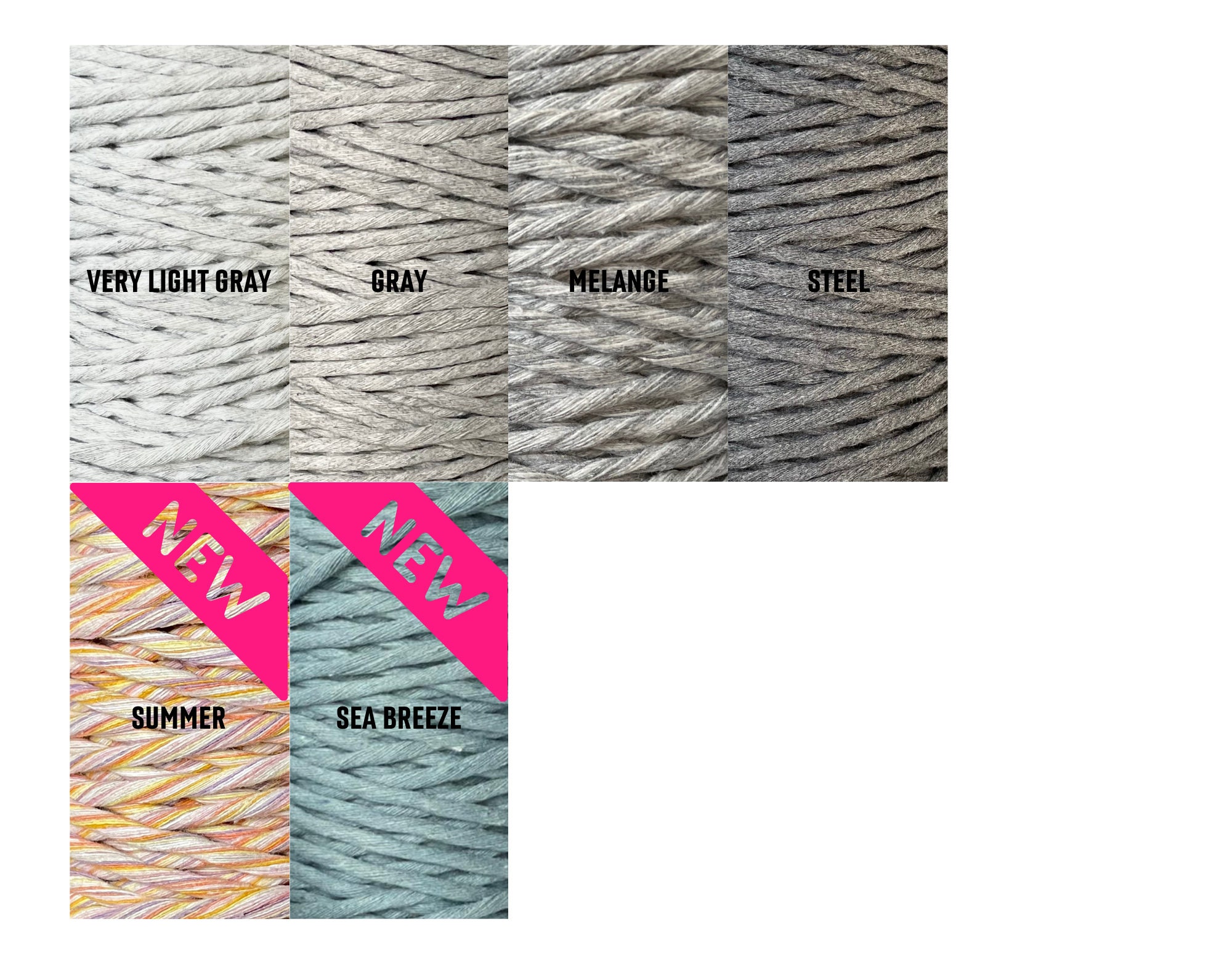 Single Twist Cord 4 Mm 10 M Macrame Cord Cotton Cord - Etsy