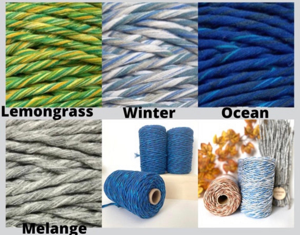 New Beautiful Colors Single Twist Cord 4 Mm 100 M 108 - Etsy